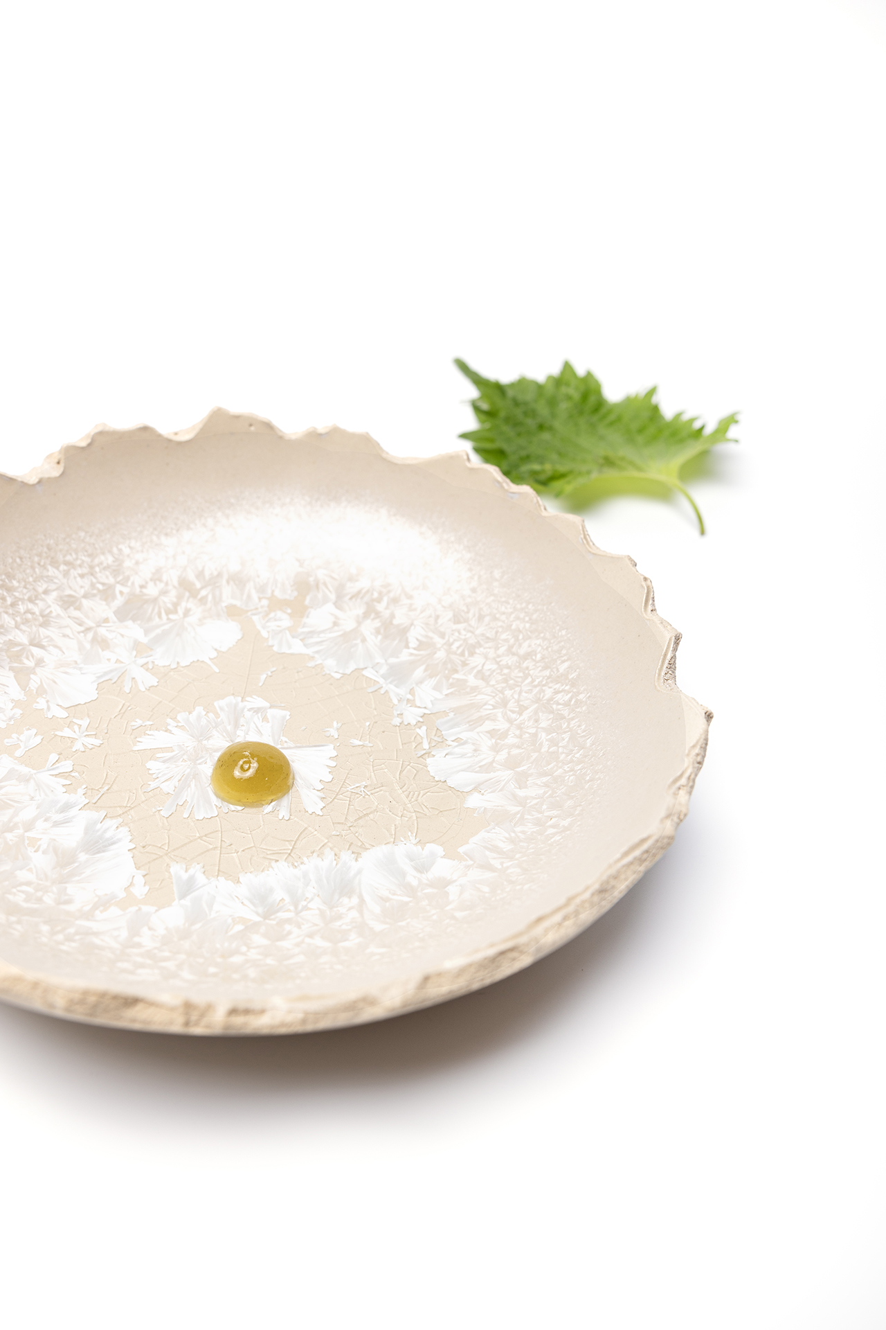 Granny Smith and Shiso Leaves Green gel | Gastronomixs