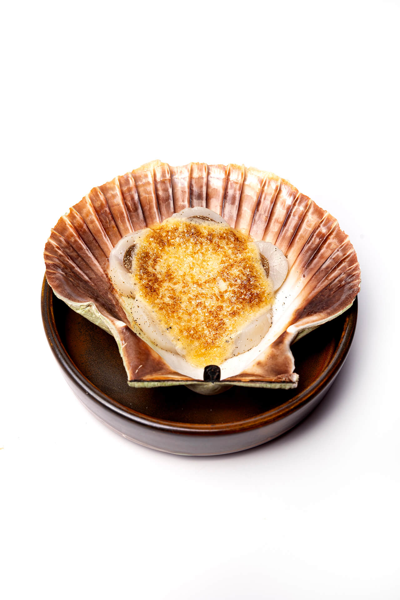 Scallops au gratin with truffle hollandaise | Gastronomixs