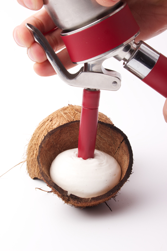 Coconut espuma with lychee and yuzu | Gastronomixs