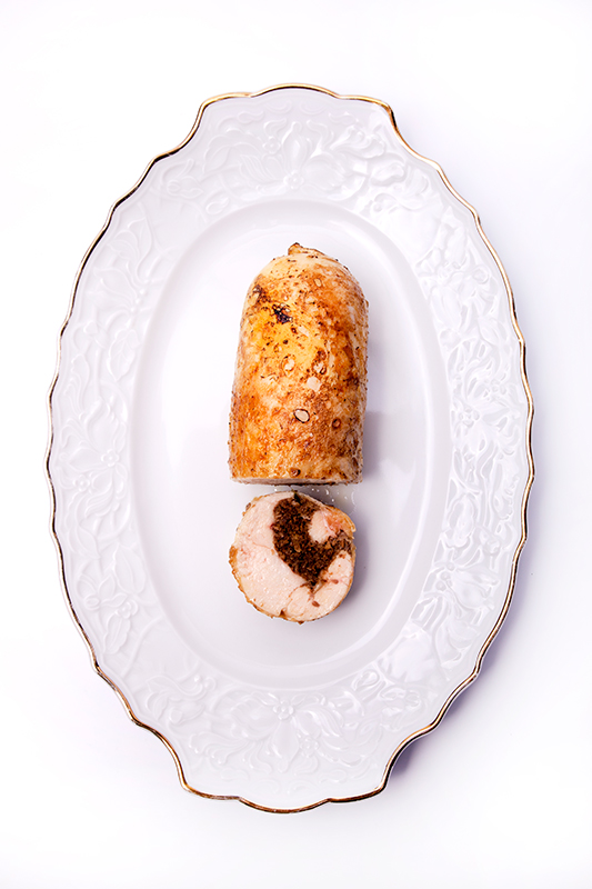 Guinea fowl ballotine with duxelles | Gastronomixs
