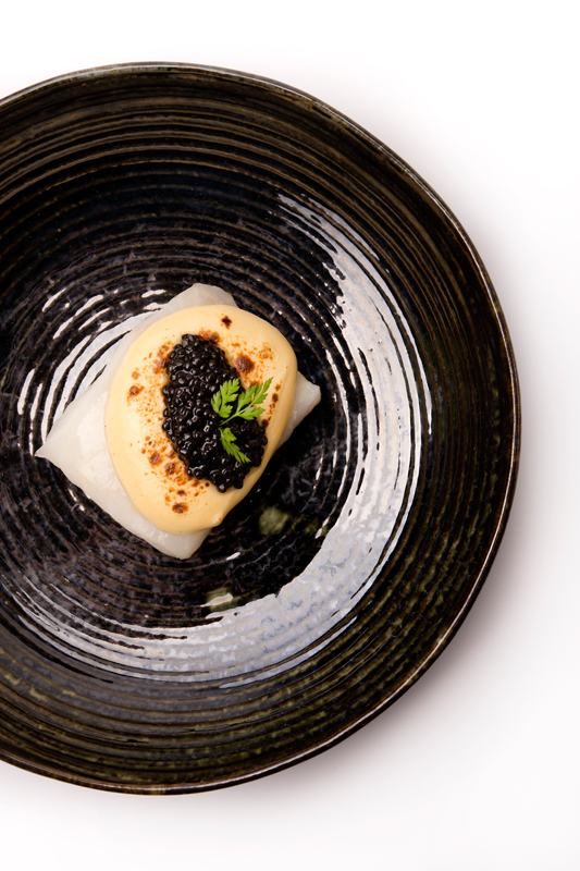 Catfish with sabayon and caviar | Gastronomixs