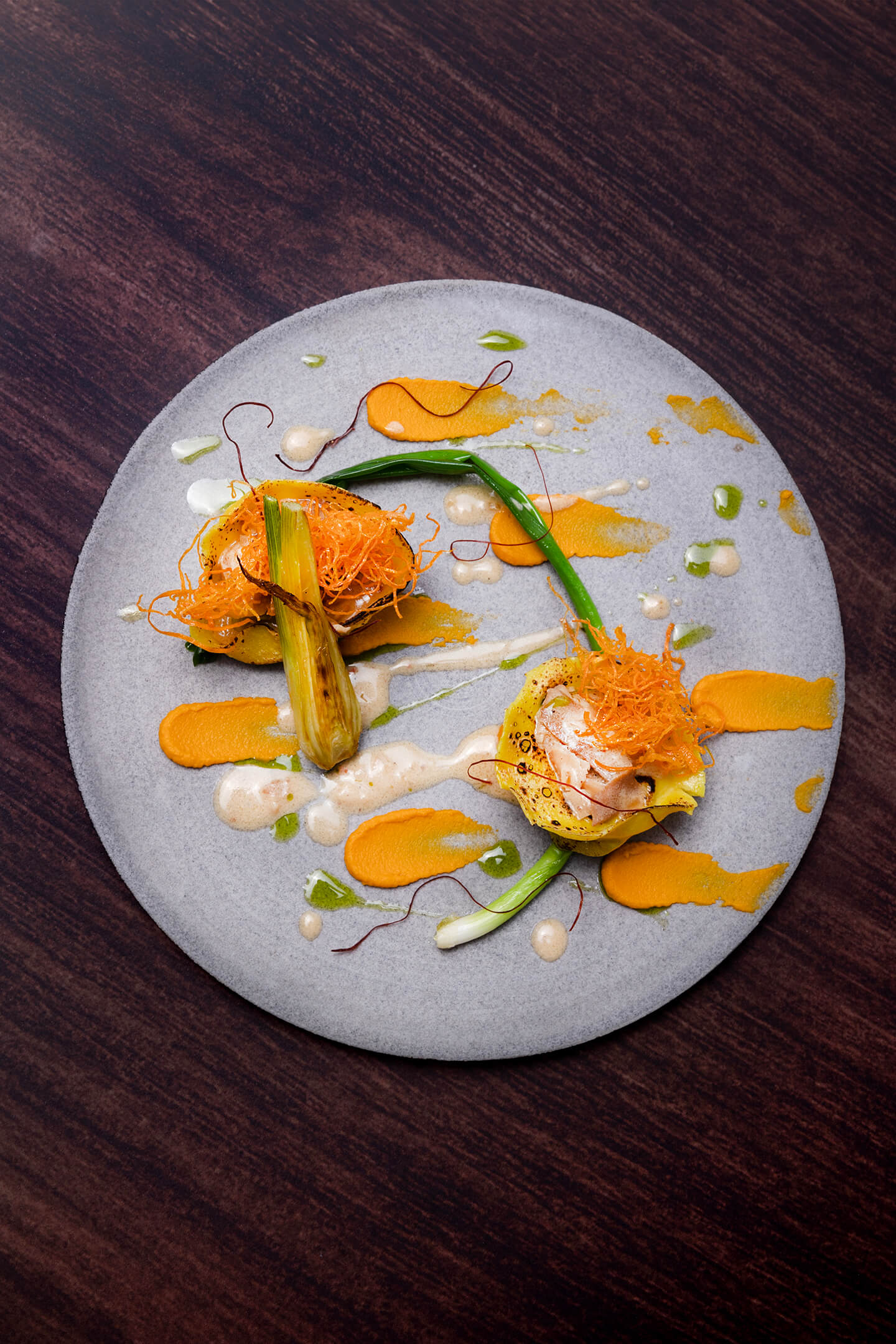 Op vuur gegaarde kalfswang tortellini met beenmerg kokos carbonara ...