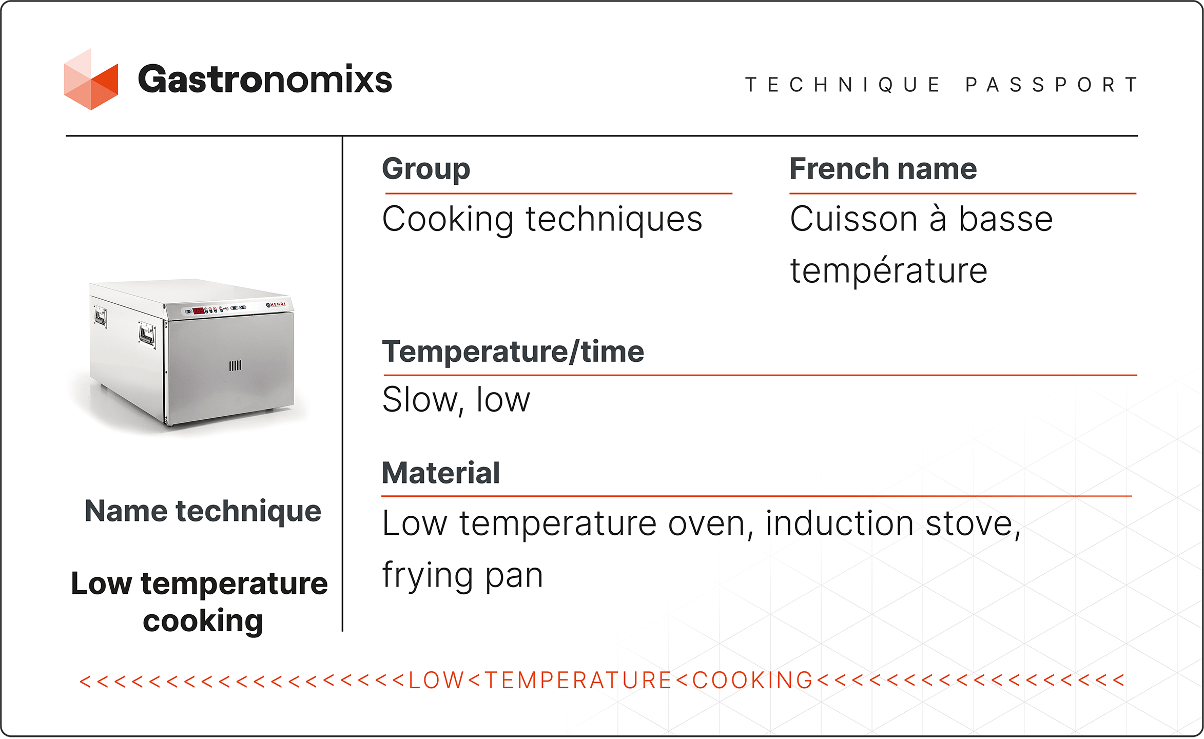 Low temperature cooking - Techniques | Gastronomixs | Inspiration for chefs