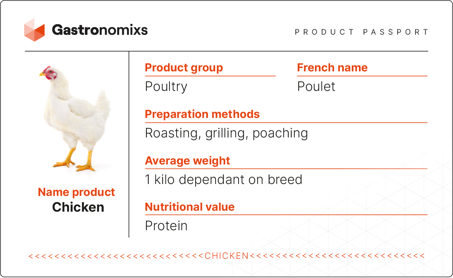 Chicken - Product knowledge for chefs | Gastronomixs