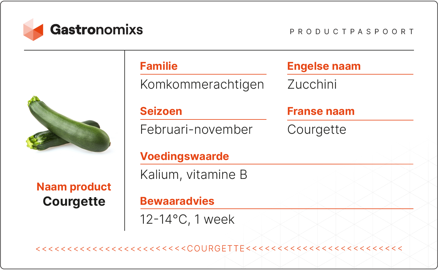 Courgette - Warenkennis | Gastronomixs | Inspiratie voor chefs