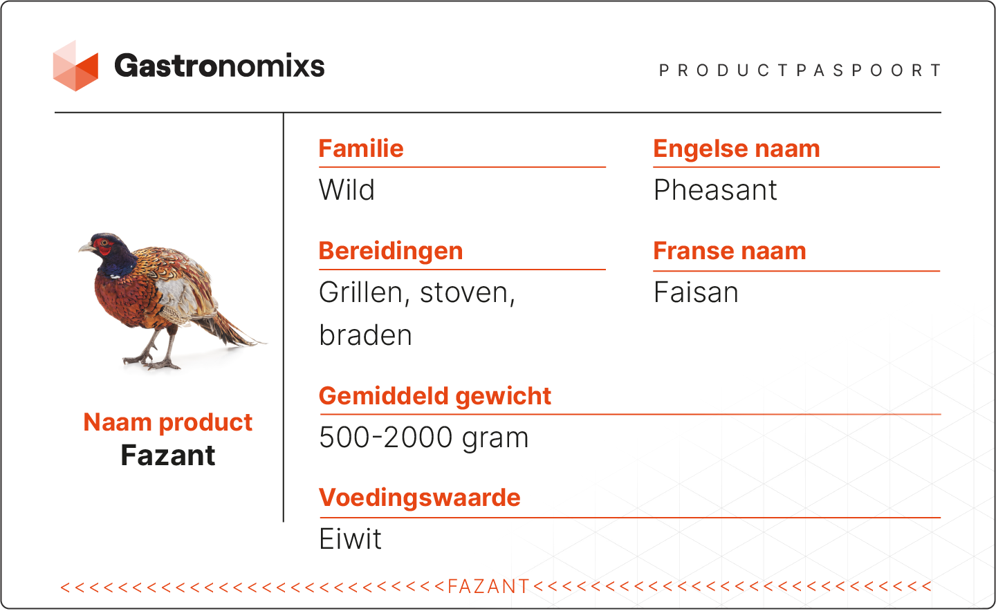 Fazant - Warenkennis | Gastronomixs | Inspiratie voor chefs